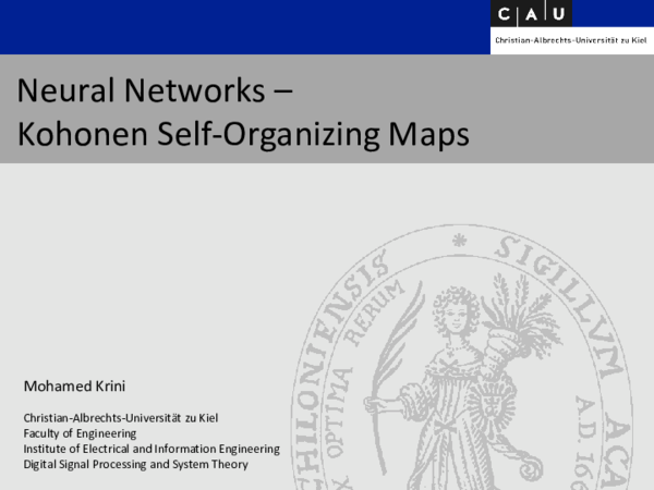 (PDF) Kohonen Self-Organizing Maps