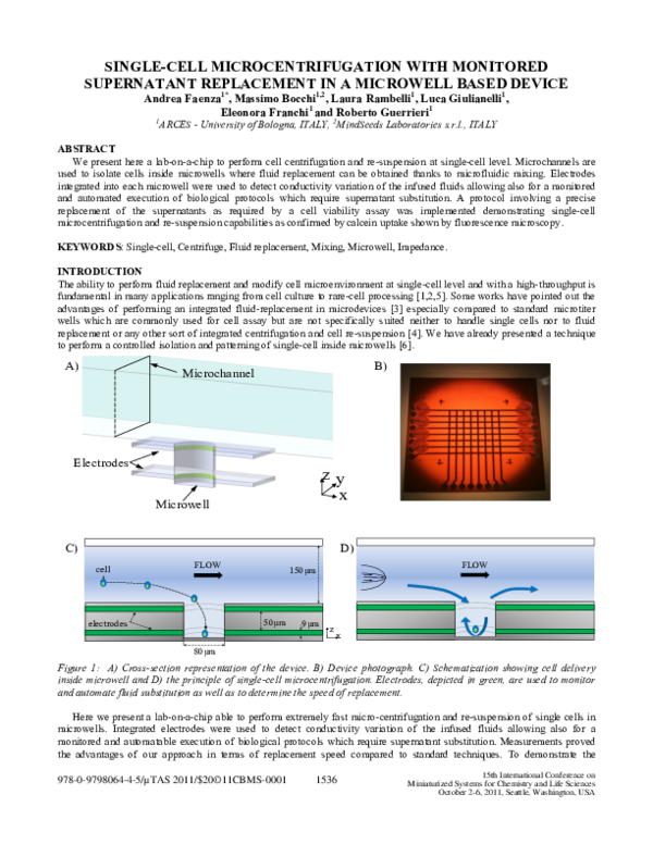 (PDF) Single-cell microcentrifugation with monitored supernatant ...