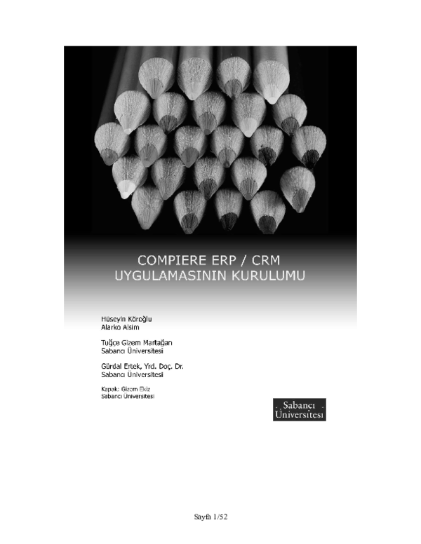 (PDF) Compiere ERP/CRM Uygulamasının Kurulumu
