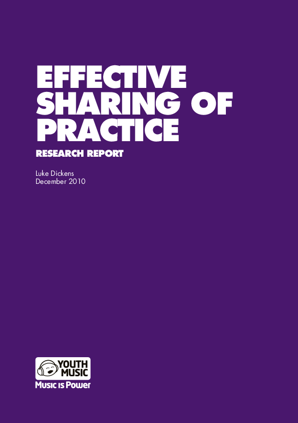 (PDF) Sharing Effective Practice