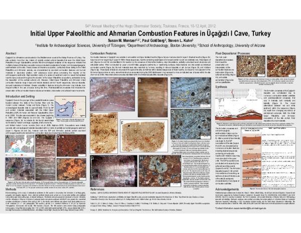 (PDF) Initial Upper Paleolithic and Ahmarian combustion features in ...