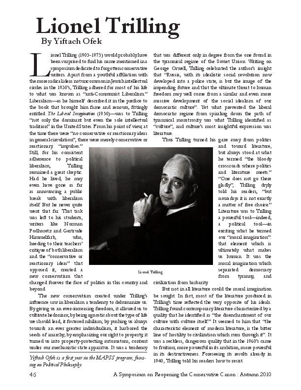 (PDF) Lionel Trilling