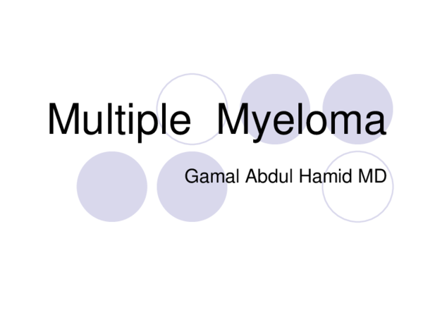 (PPT) Multiple myeloma