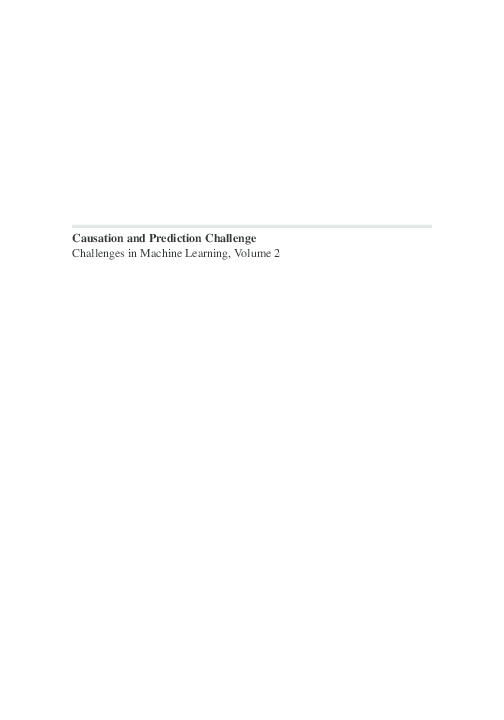 (PDF) Causal & Non-Causal Feature Selection for Ridge Regression