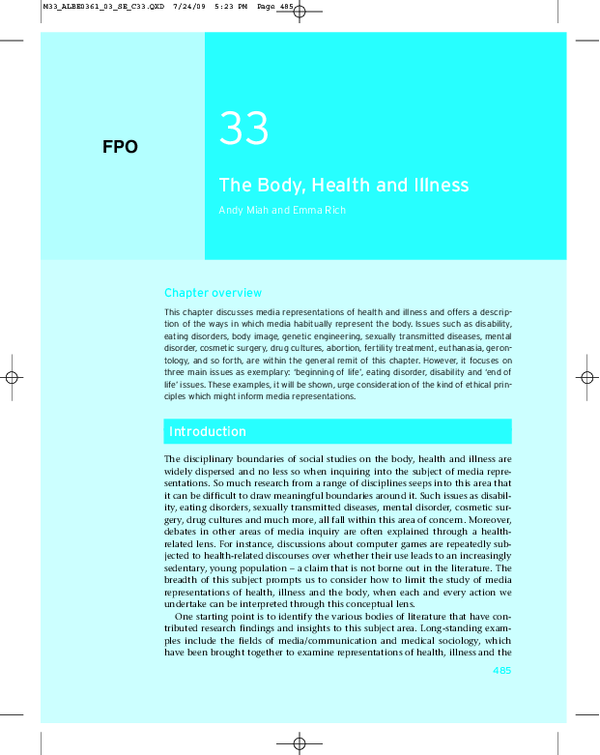 (PDF) The body, health and illness