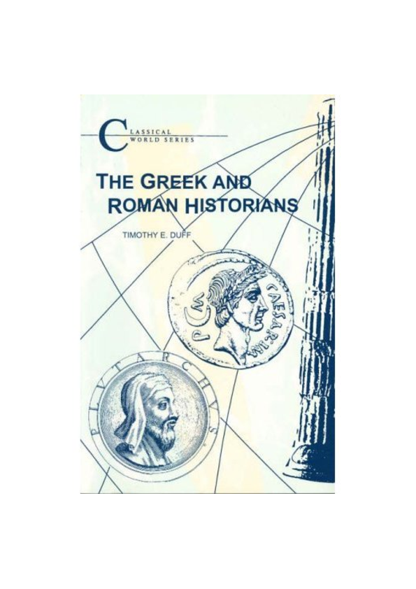 (PDF) The Greek and Roman historians