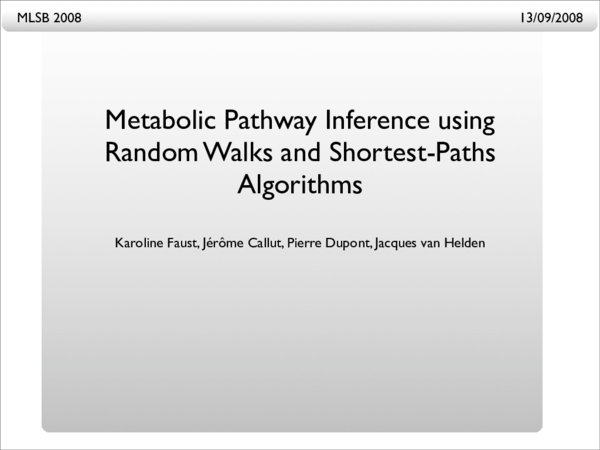 Pdf Metabolic Pathway Inference Using Random Walks And Shortest Paths Algorithms