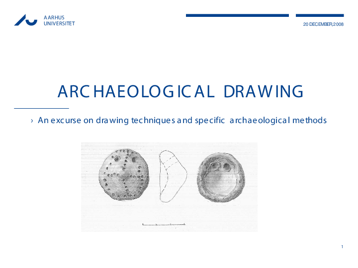 (PDF) Archaeological Drawing - An excurse on drawing techniques and ...