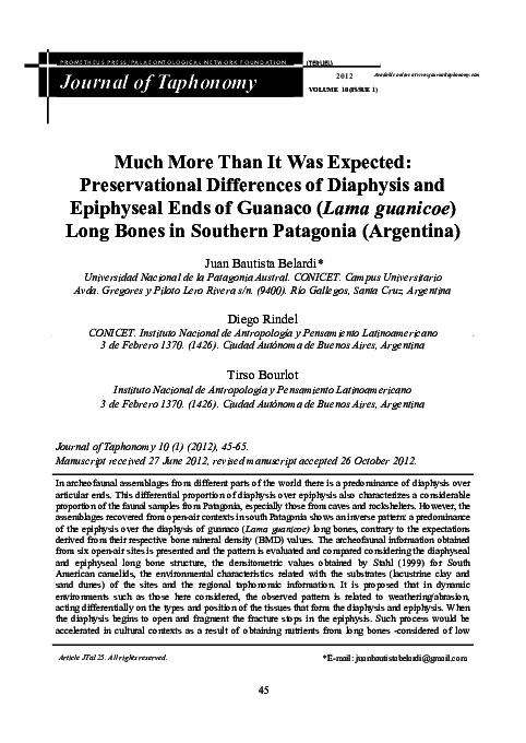 (PDF) Much More Than It Was Expected: Preservational Differences of ...