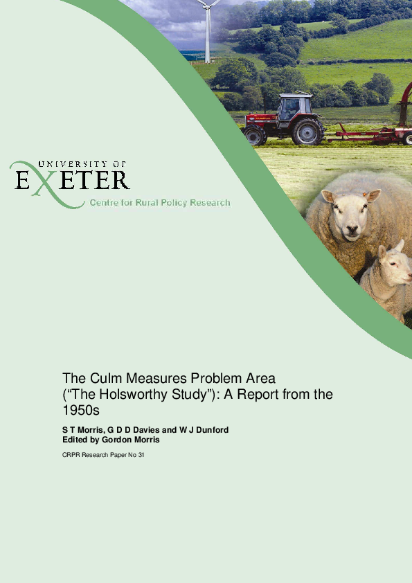 (PDF) The Culm Measures Problem Area - "The Holsworthy Study"