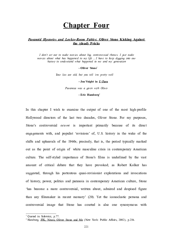 (DOC) Thesis chapter 4 - Oliver Stone
