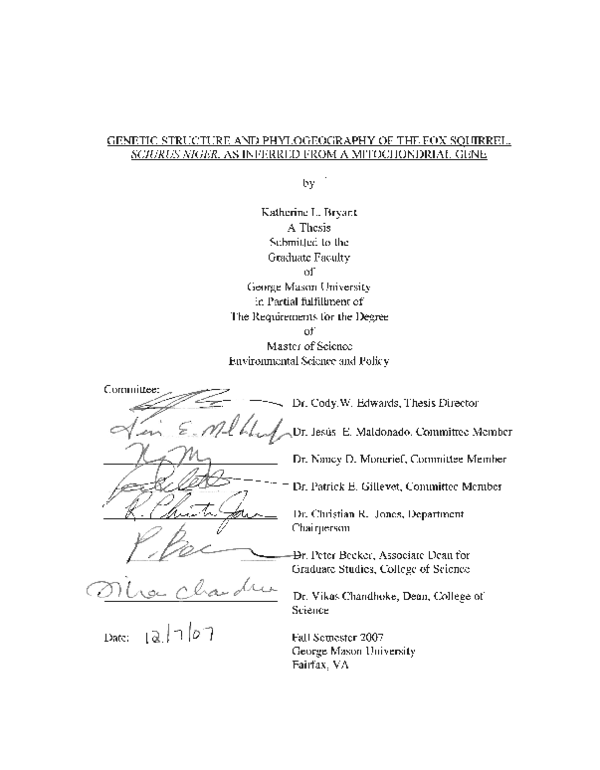 (PDF) Genetic structure and phylogeography of the fox squirrel, Sciurus ...