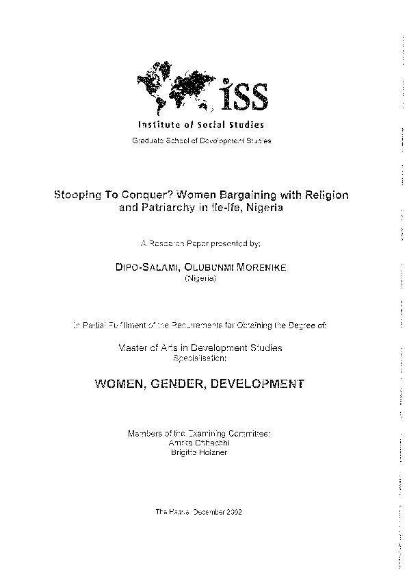 (PDF) Women, Gender, Development