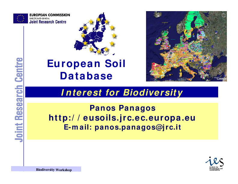 (PDF) The European soil database