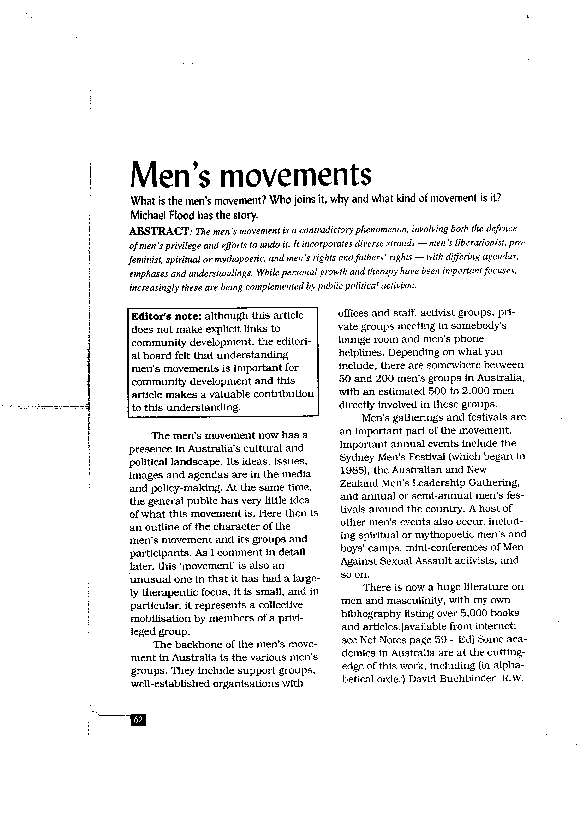 (PDF) Men's Movements (1998)