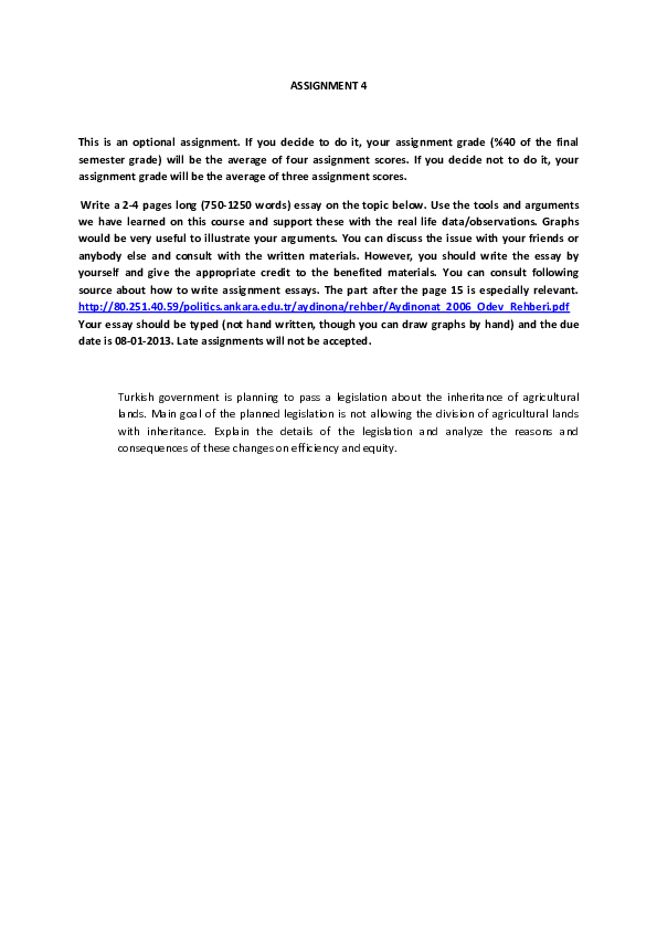 (PDF) Econ 201-Assignment 4