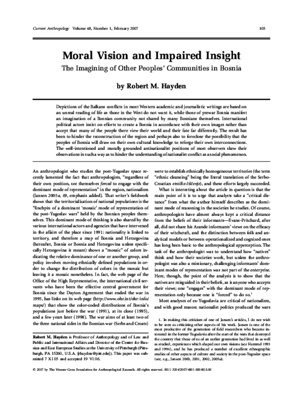 Moral Vision and Impaired Insight