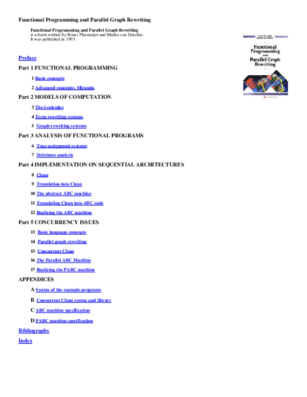 (PDF) Functional programming and parallel graph rewriting