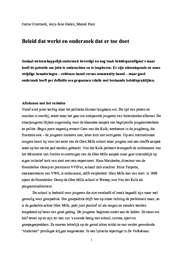 (DOC) Justus Uitermark, Amy-Jane Gielen, Marcel Ham (red) (2012) Wat ...