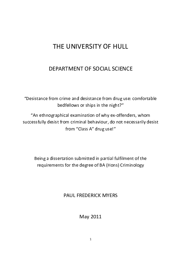 (DOC) desistance from crime and desistance from drug use