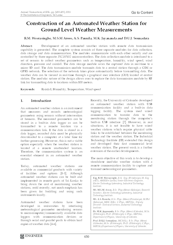(PDF) Construction of an automated weather station for ground level ...