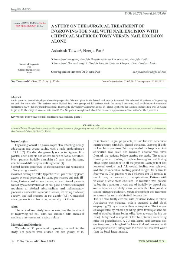 (PDF) Comparison of Two Surgical Methods (Winograd and Sleeve Method ...