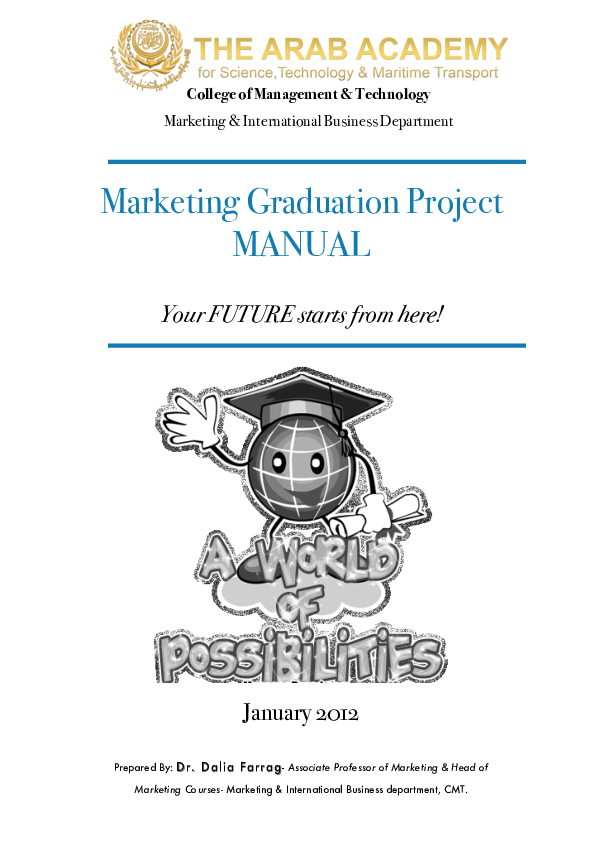 (PDF) Marketing Graduation Project Manual