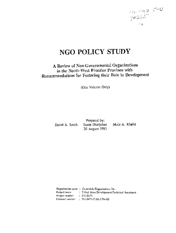 (PDF) NGO POLICY STUDY