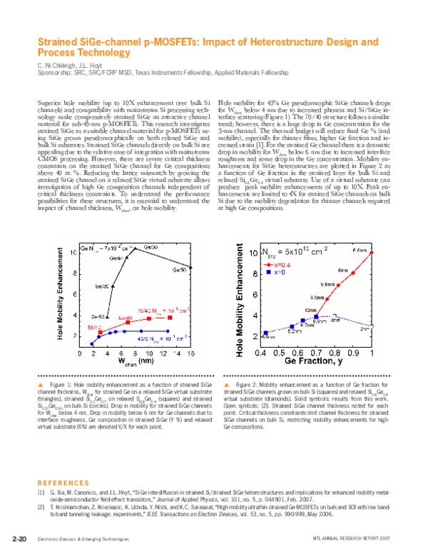 (PDF) Strained SiGe-channel p-MOSFETs: Impact of heterostructure design ...