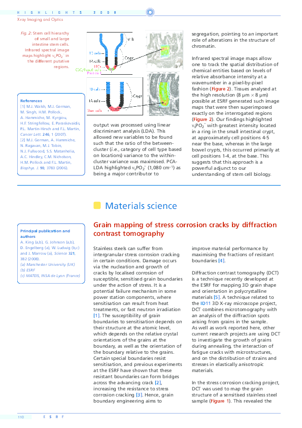 Pdf Grain Mapping Of Stress Corrosion Cracks By Diffraction Contrast Tomography