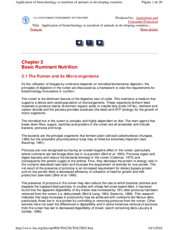 (PDF) Basic Ruminant Nutrition