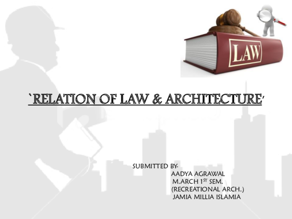 (PDF) impact of law & architecture
