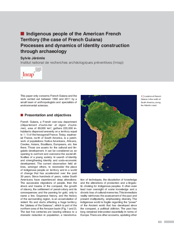 (PDF) Indigenous people of the American french territory