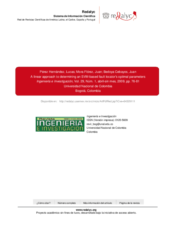 (PDF) A linear approach to determining an SVM-based fault locator's optimal parameters Enfoque ...