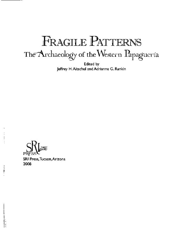 (PDF) Fragile patterns