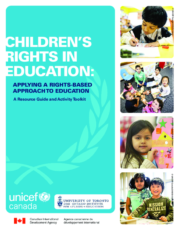 (PDF) Children's Rights in Education: Applying a Rights Based Approach ...