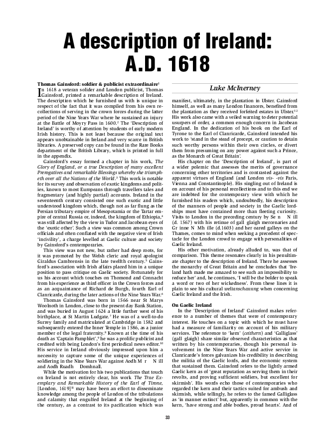(PDF) A description of Ireland: A.D. 1618