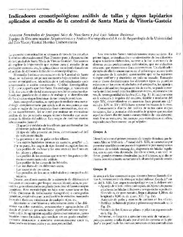 (PDF) Indicadores cronotipológicos: análisis de tallas y signos lapidarios aplicados al estudio ...