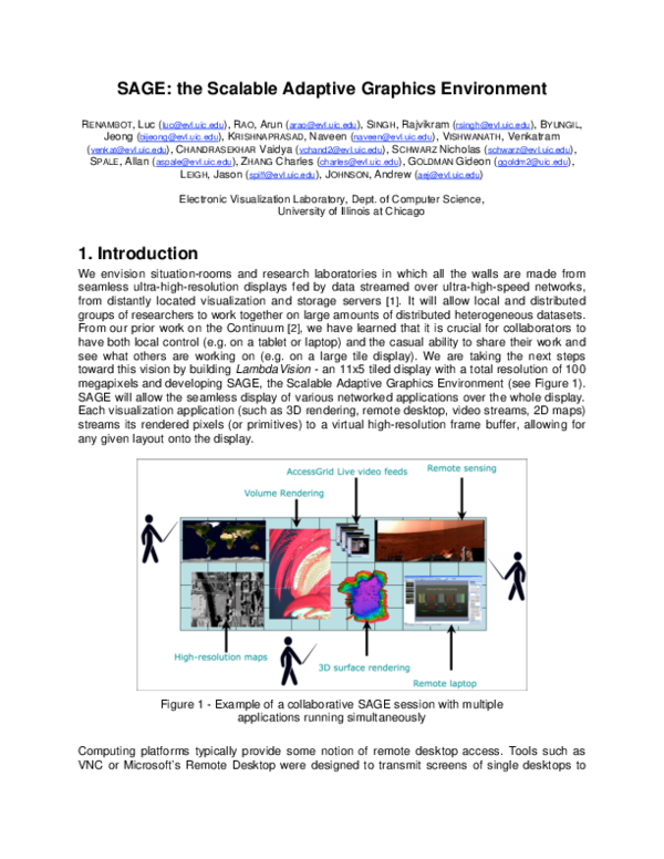 (PDF) Sage: the scalable adaptive graphics environment