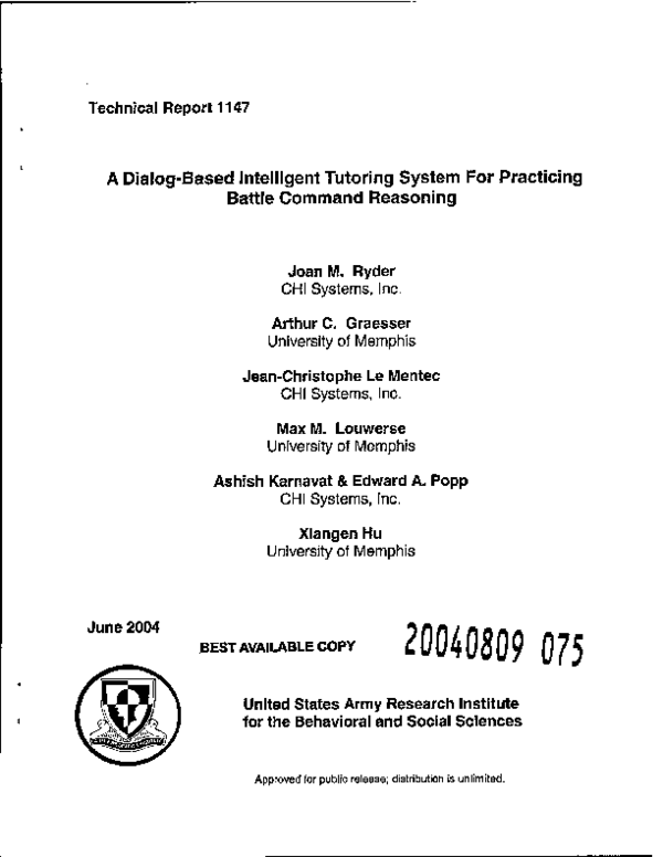 (PDF) A dialog-based intelligent tutoring system for practicing command reasoning skills