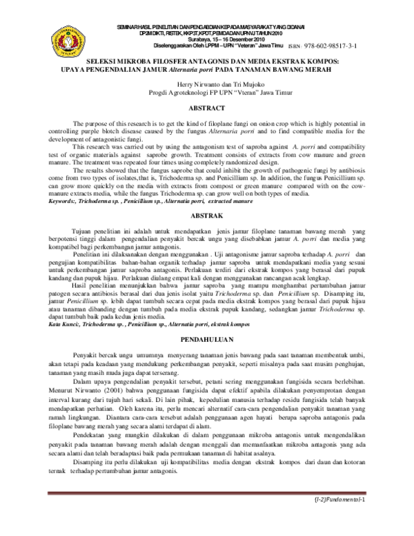 (PDF) SELEKSI MIKROBA FILOSFER ANTAGONIS DAN MEDIA EKSTRAK KOMPOS ...