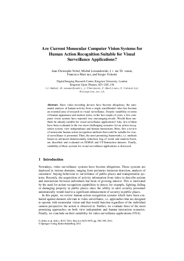 (PDF) Are Current Monocular Computer Vision Systems for Human Action ...