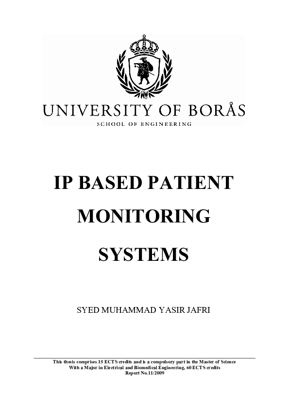 (PDF) IP BASED PATIENT MONITORING SYSTEMS