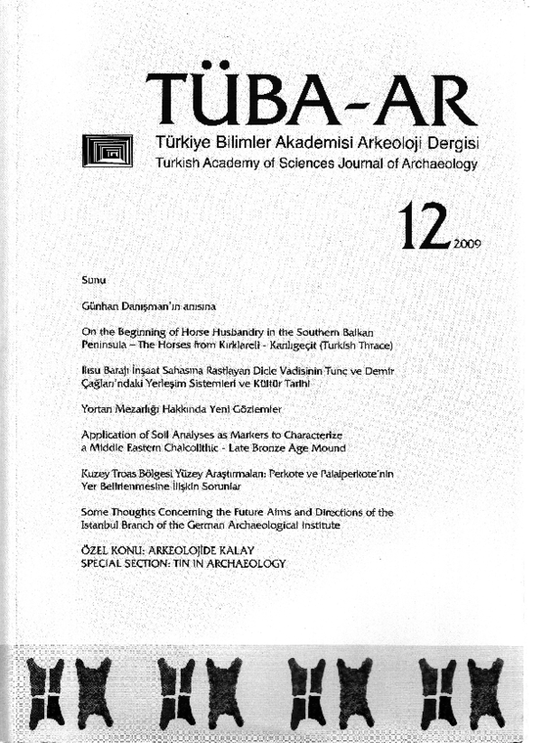 (PDF) Kuzey Troas Bölgesi Yüzey Araştırmaları: Perkote ve Palaiperkote ...