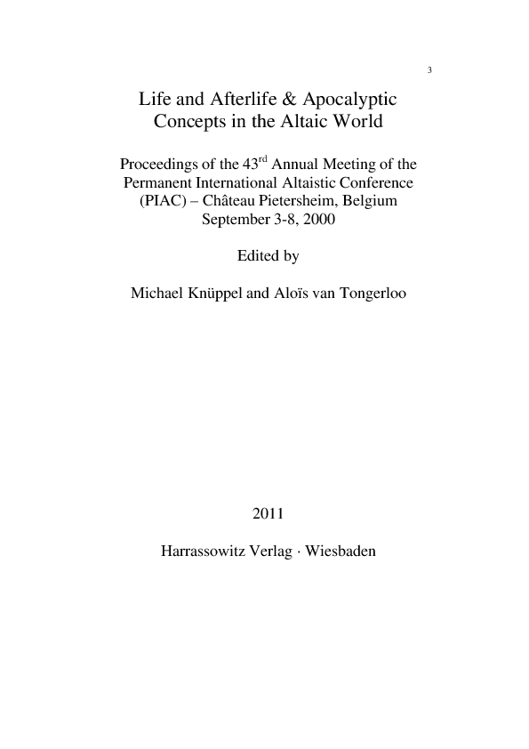 (PDF) A modest proposal on the decipherment of Khitan-Chinese bilingual ...