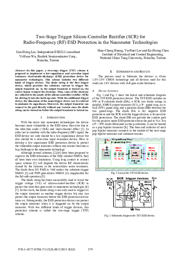 (PDF) Two-stage trigger silicon-controller rectifier (SCR) for radio ...