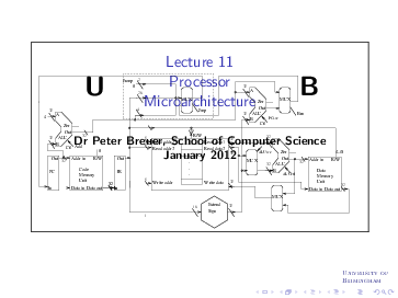 (PDF) Lecture 11 - Processor Micro-Architecture