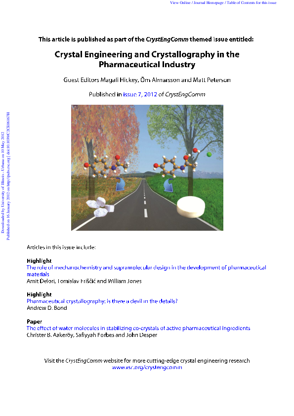 (PDF) Microfluidic approach to polymorph screening through antisolvent crystallization