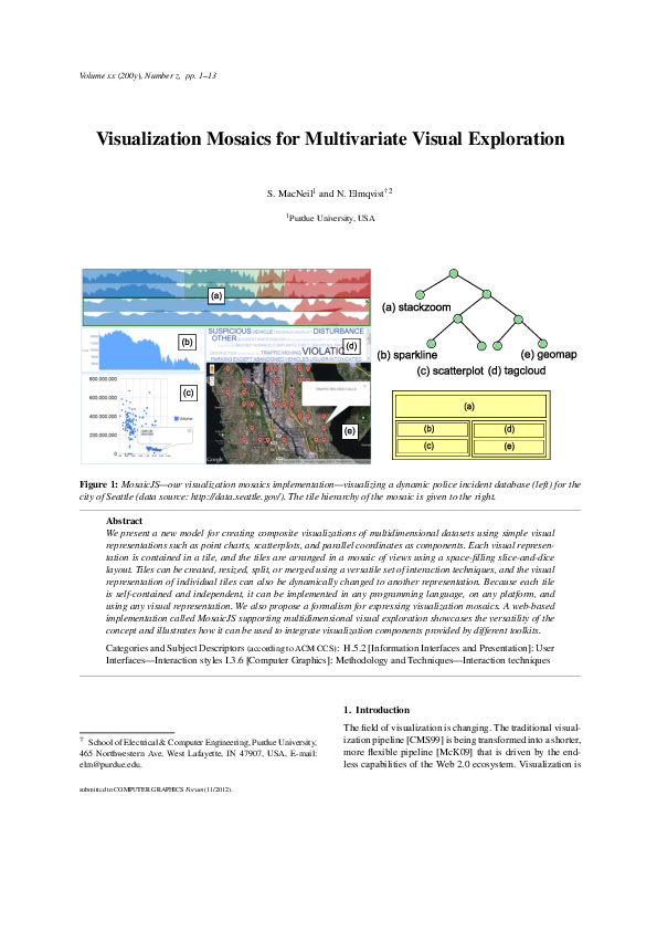 (PDF) Visualization Mosaics for Multivariate Visual Exploration