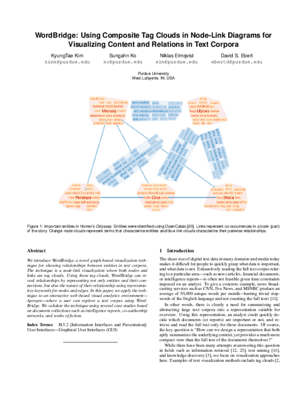 (PDF) WordBridge: Using composite tag clouds in node-link diagrams for ...